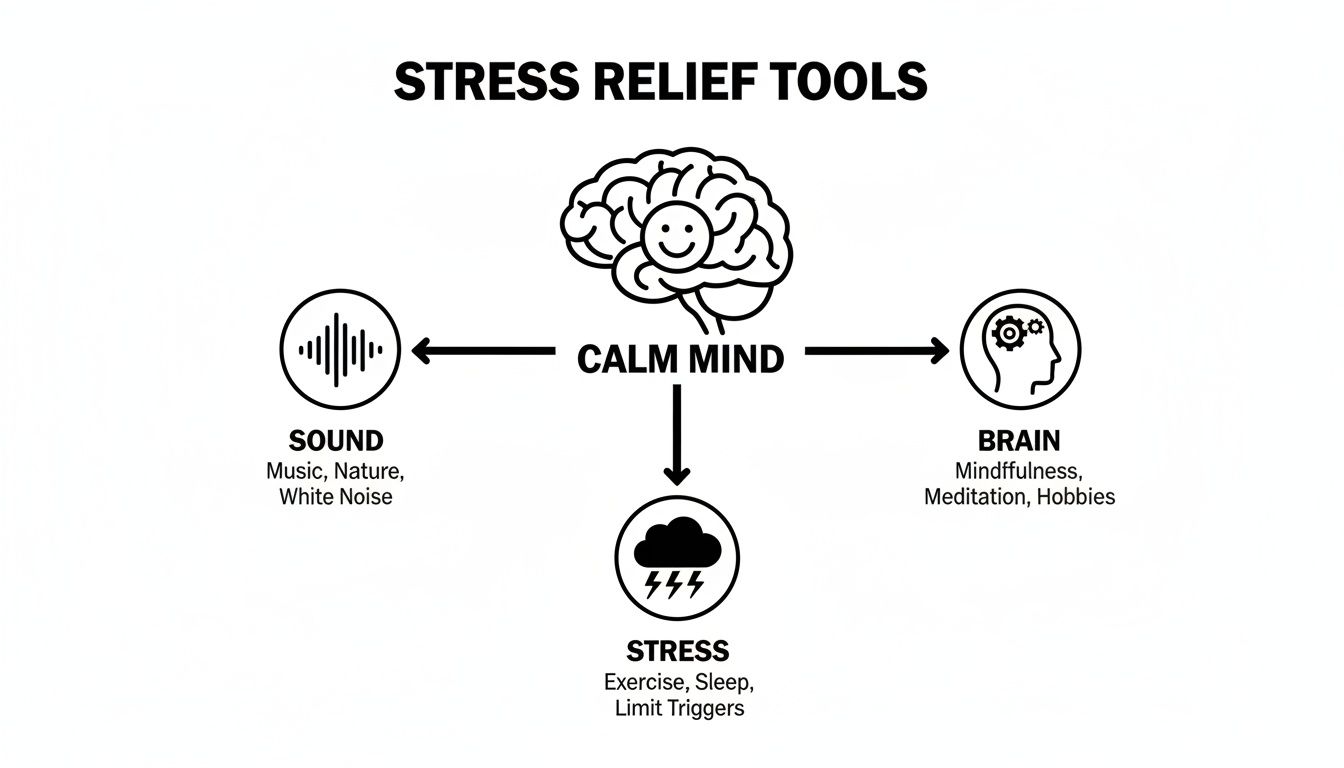 Binaural Beats for Stress Relief: A Simple Guide to Calm
