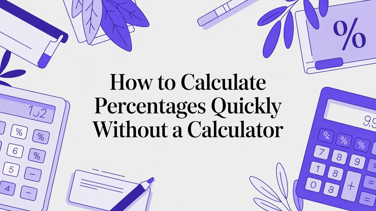 How to Calculate Percentages Quickly Without a Calculator
