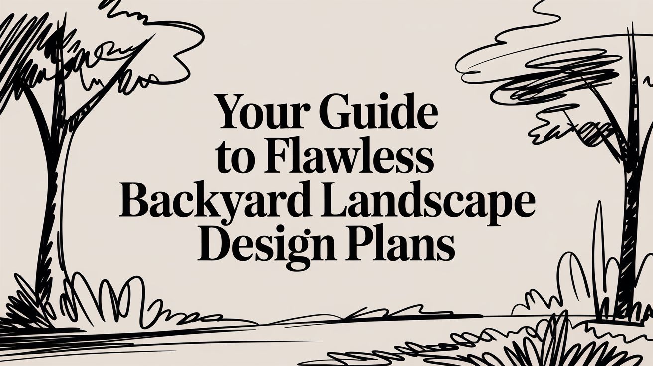 Your Guide to Flawless Backyard Landscape Design Plans | Curb Appeal AI